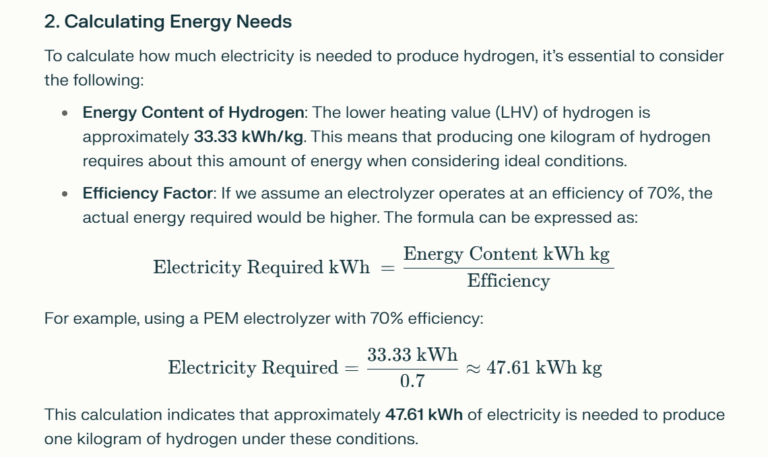 How Much Electricity to Make Hydrogen | Insights into Energy Consumption